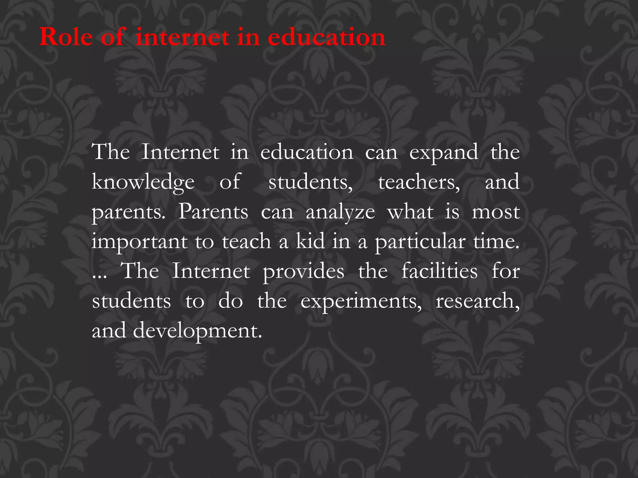 THE ROLE OF MEDIA IN EDUCATION | PPTX