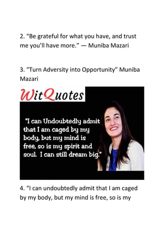 Muniba mazari quotes | PDF
