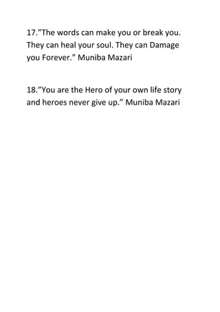 Muniba mazari quotes | PDF