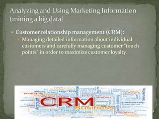 Managing Marketing Information to gain customer insight | PPTX