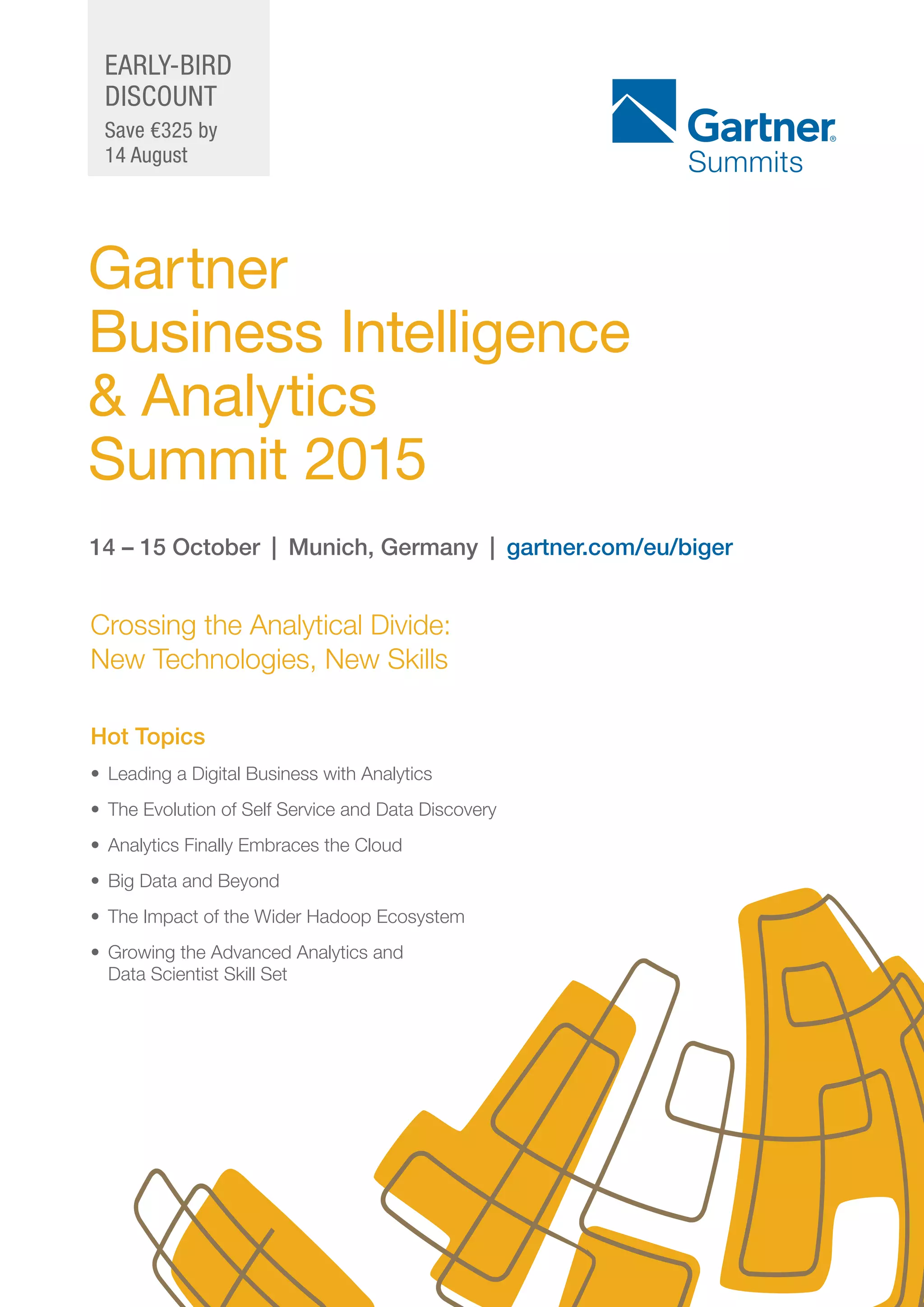 Gartner Business Intelligence & Analytics Summit Brochure | PDF