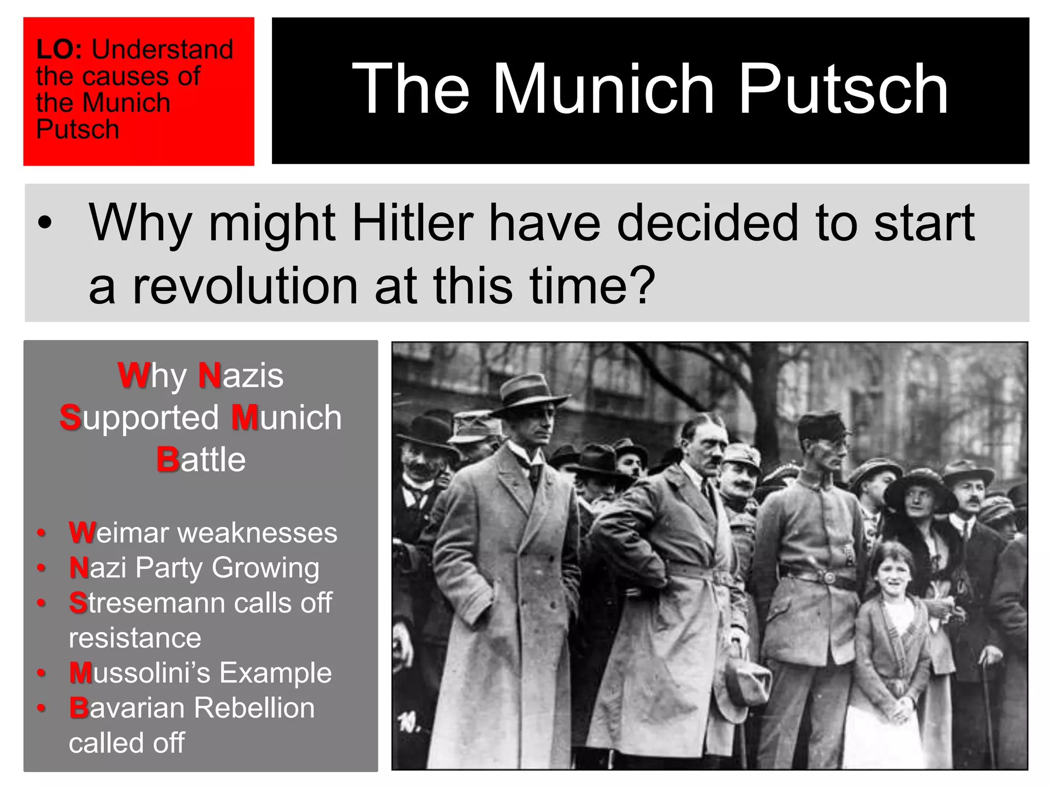 The Munich Putsch | PPTX