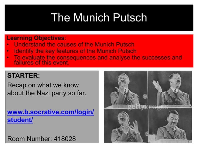 The Munich Putsch | PPTX
