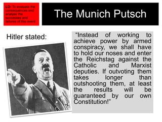 The Munich Putsch | PPTX