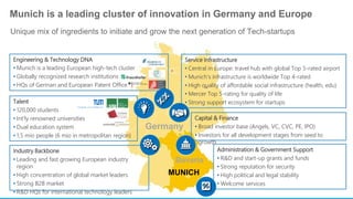 Munich startup ecosystem | PPT