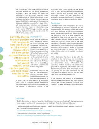 Municipal Bonds: Consolidating and Integrating Bids to Improve ...
