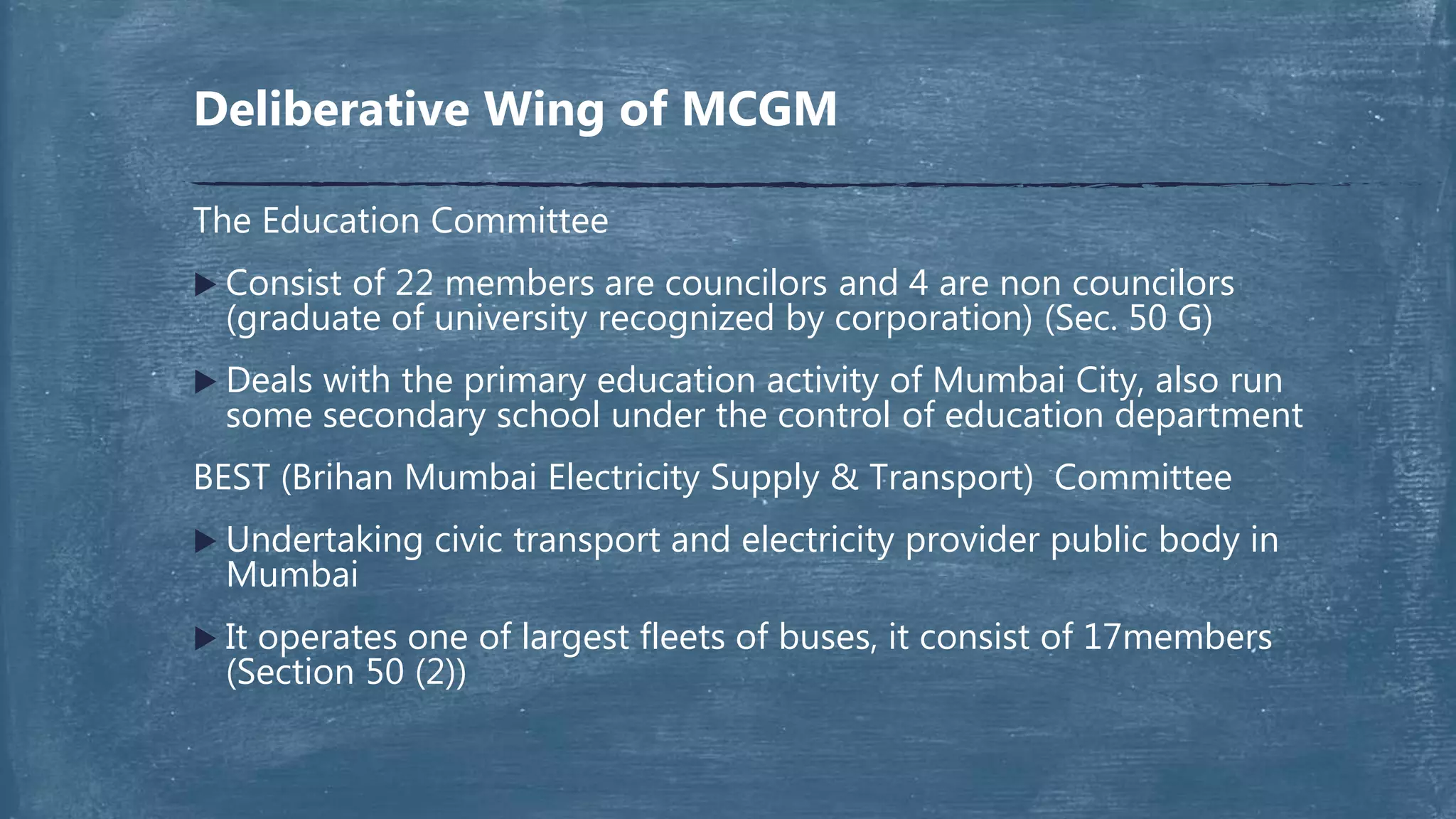 Municipal corporation of greater mumbai (mcgm) | PPTX