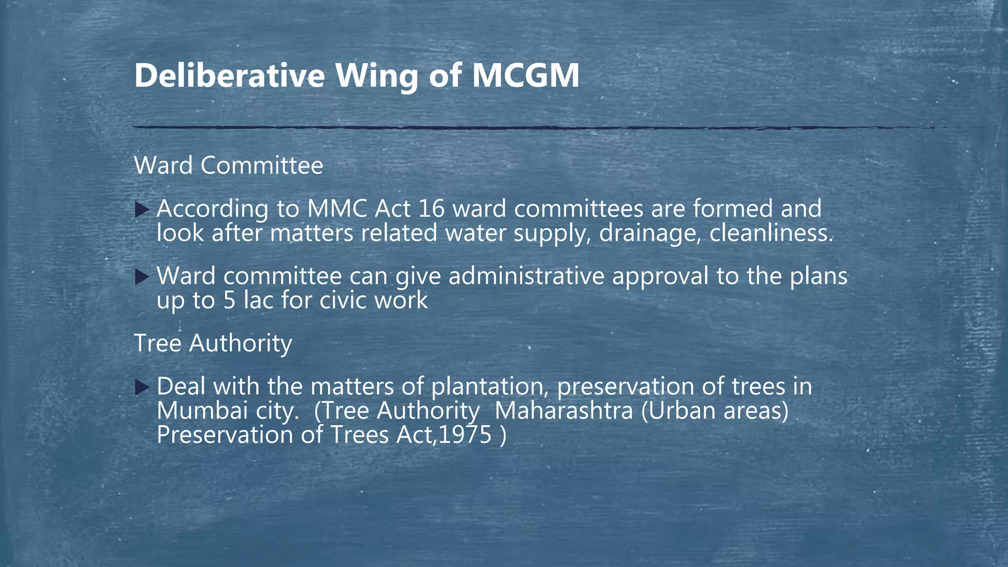 Municipal corporation of greater mumbai (mcgm) | PPTX