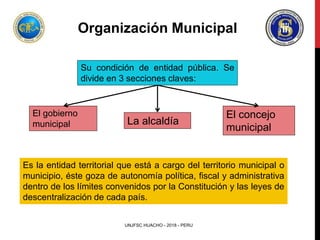 MUNICIPALIDADES EN EL PERU | PPTX