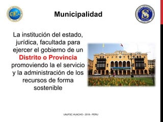 MUNICIPALIDADES EN EL PERU | PPTX