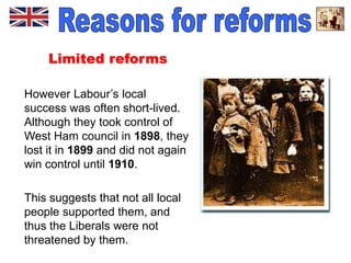 Reasons for the Liberal Social Reforms - Municipal socialism | PPT