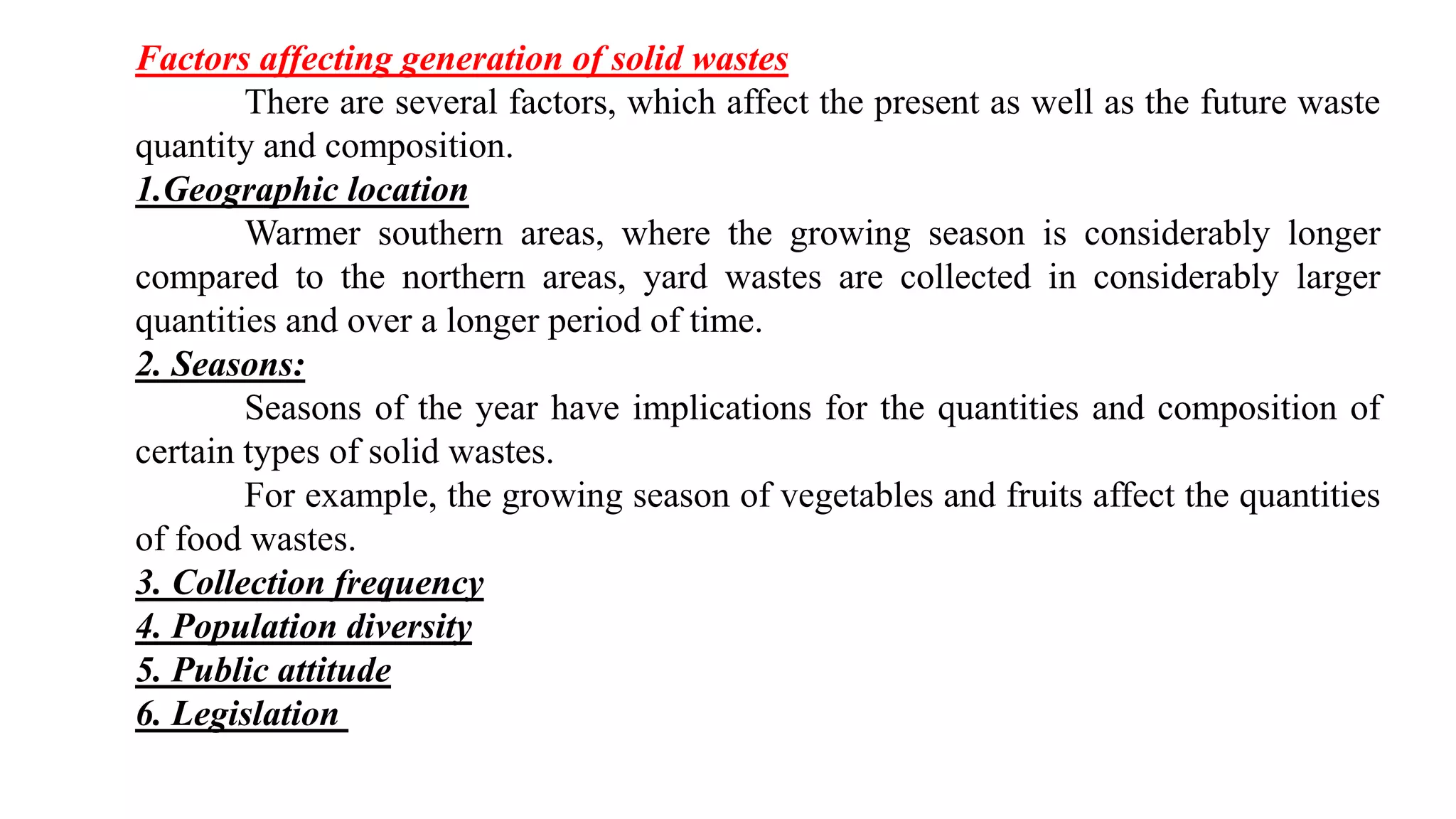 Municipal solid waste management unit 1 notes | PPTX