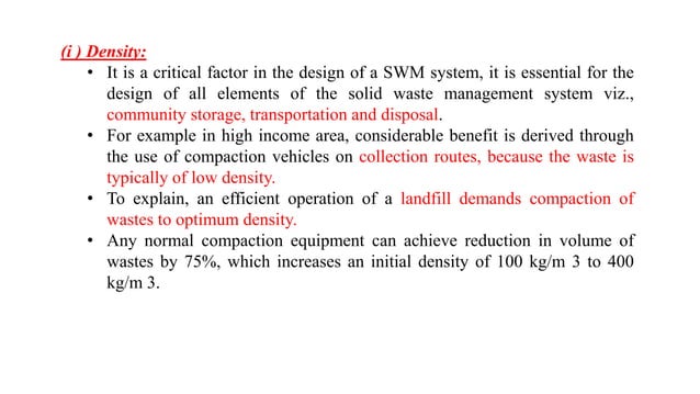Municipal solid waste management unit 1 notes | PPTX