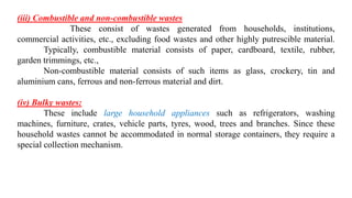 Municipal solid waste management unit 1 notes | PPTX