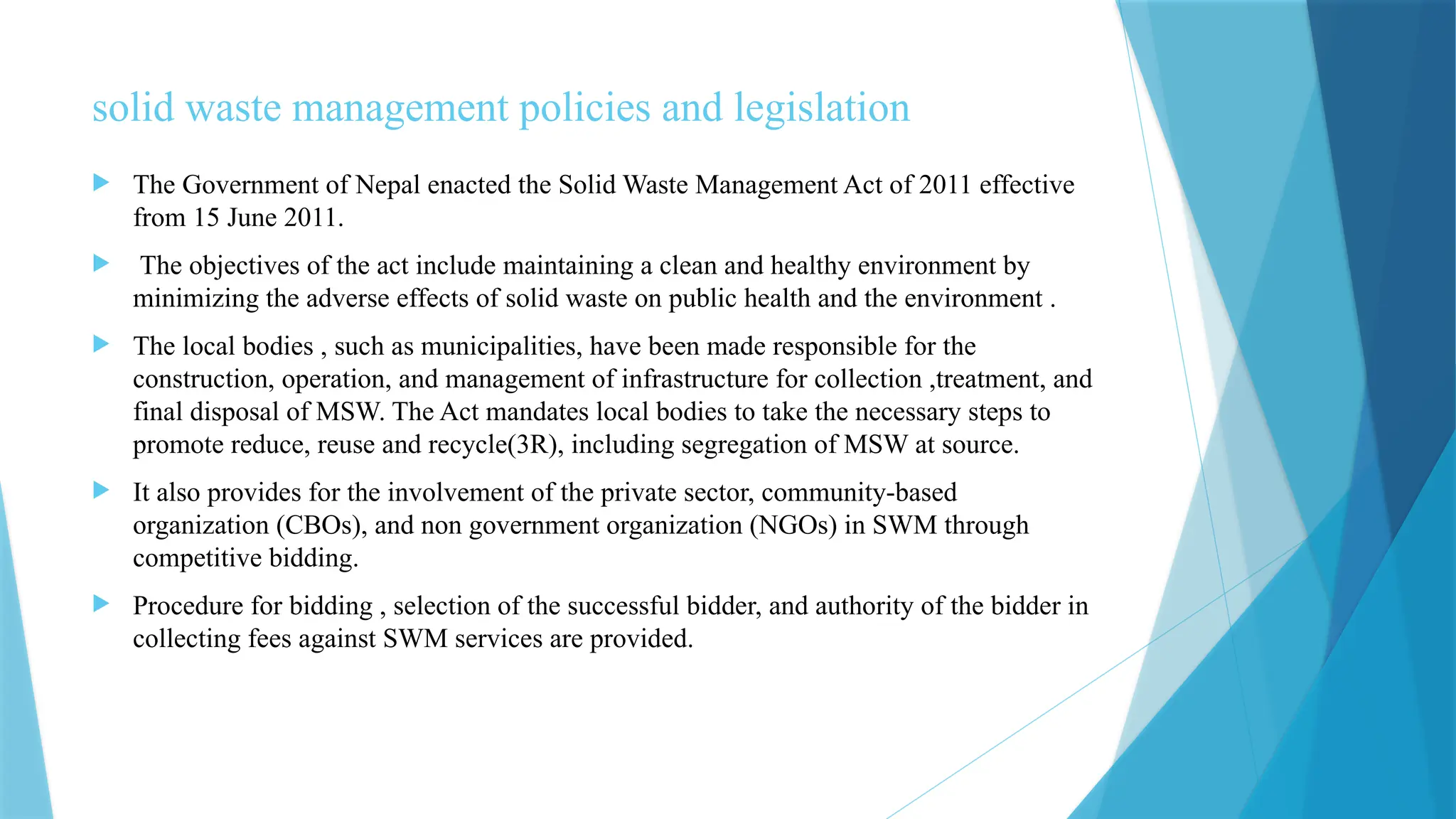 Municipal wastes in Nepalese cities and management pratices.pptx