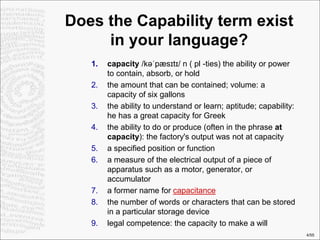 Asdenca 2014 Panel - Capability: What is it about? | PPT