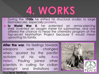 Trabajo sobre Linus Pauling | PPTX