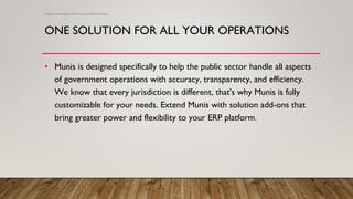 Munis Enterprise Resource Planning System | PPTX | Computing ...