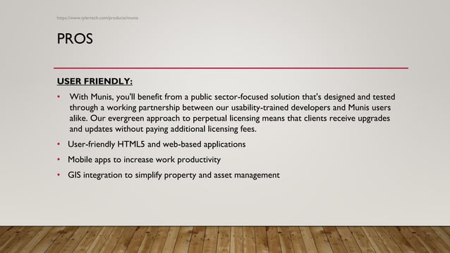 Munis Enterprise Resource Planning System | PPT