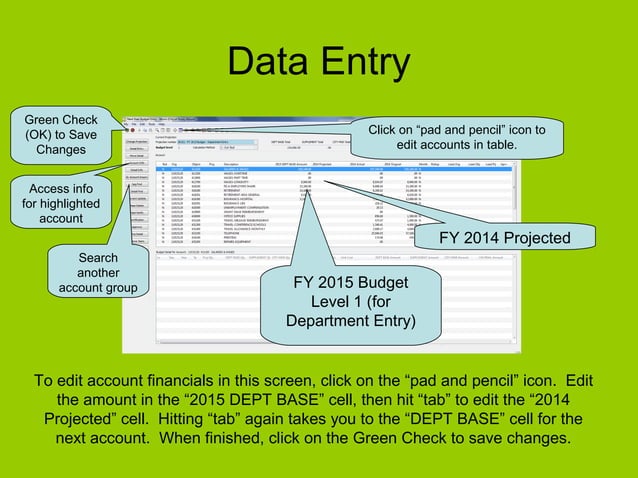 MUNIS Budget Tutorial 02-2014 | PPT