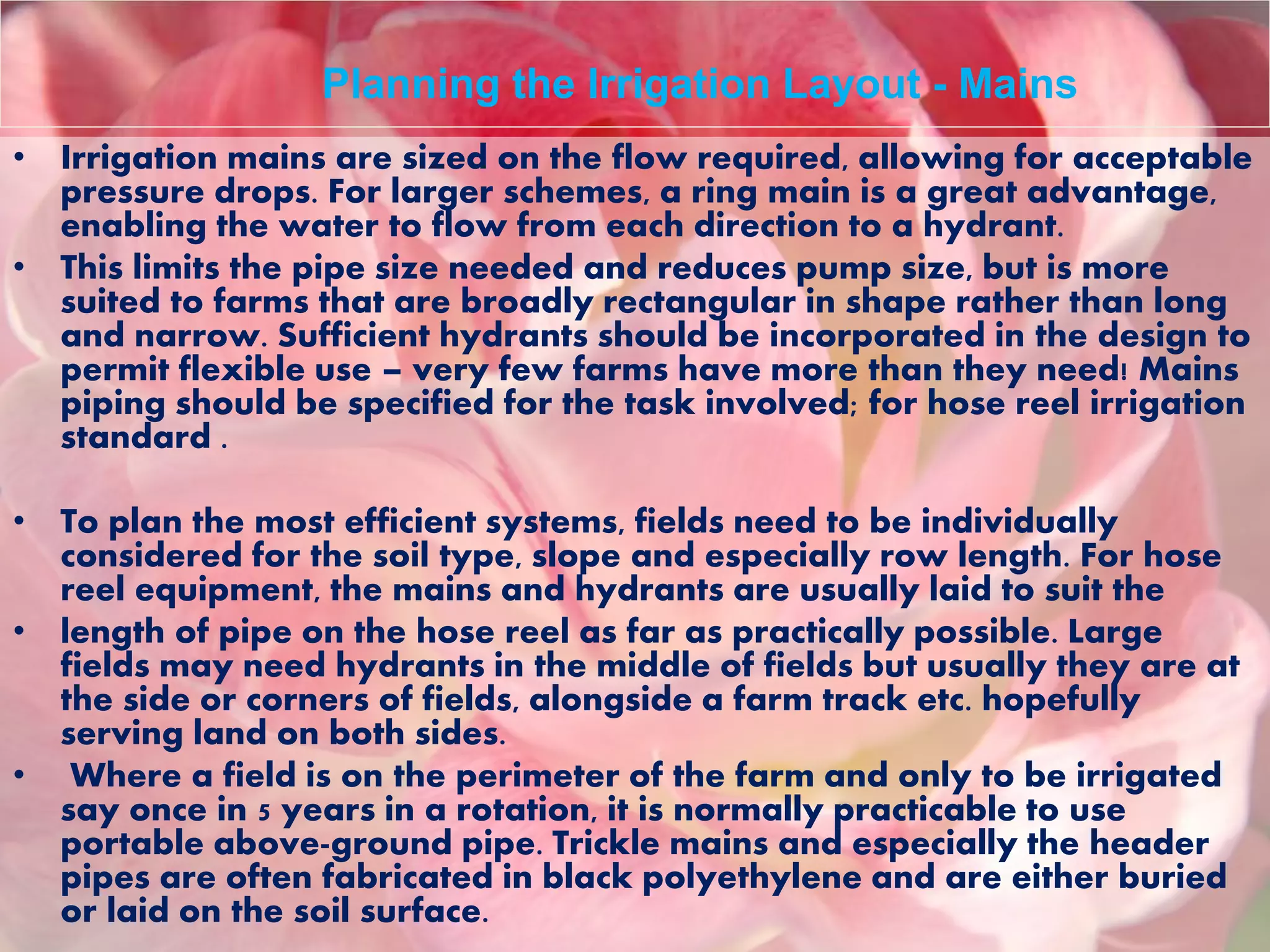 Water Management in Horticultural Crops | PPTX