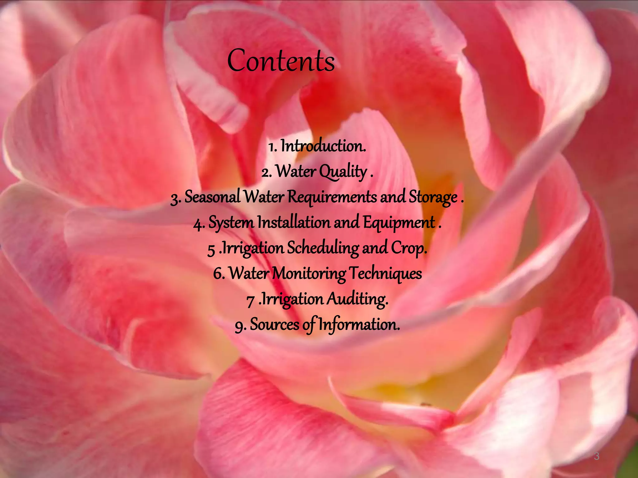 Water Management in Horticultural Crops | PPTX