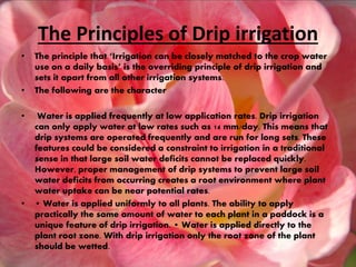 Water Management in Horticultural Crops | PPTX