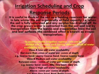 Water Management in Horticultural Crops | PPTX