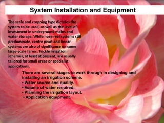Water Management in Horticultural Crops | PPTX