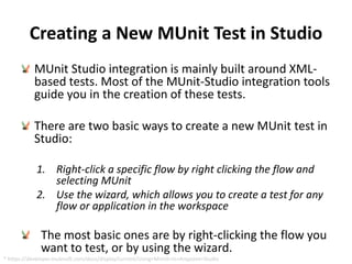 MUnit - Introduction | PPTX | Computer Software and Applications ...