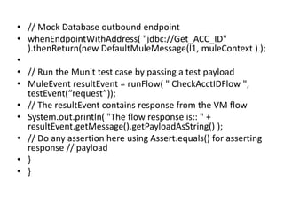 Enjoy Munit with Mule | PPT