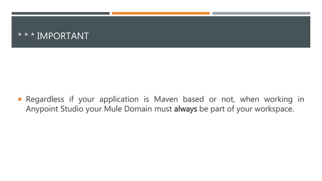 Mule: Munit domain support | PPT