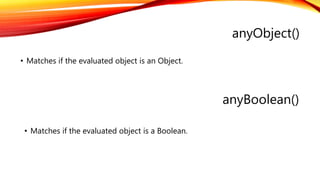 MUnit matchers | PPT