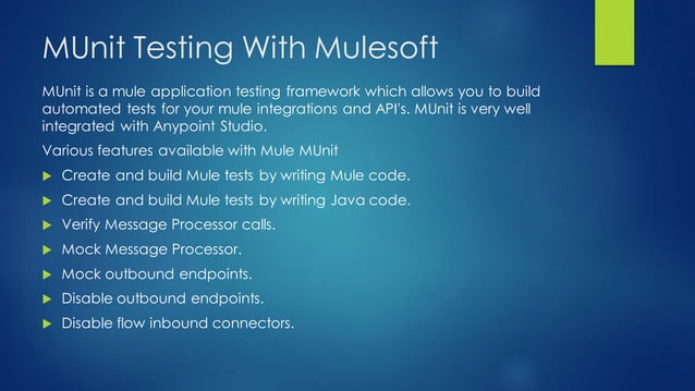 Mulesoft Munit Testing | PPT