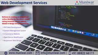 Muniwar Technologies Profile | PDF | Web Development | Internet