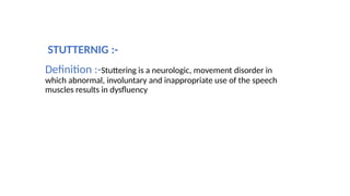 speech and voice disorders very important | PPTX