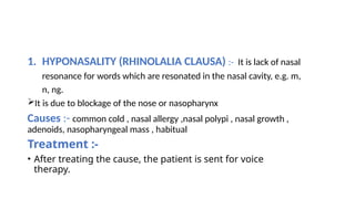 speech and voice disorders very important | PPTX