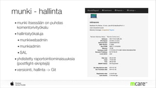munki & puppet @ finmacadmin 2014 | PDF