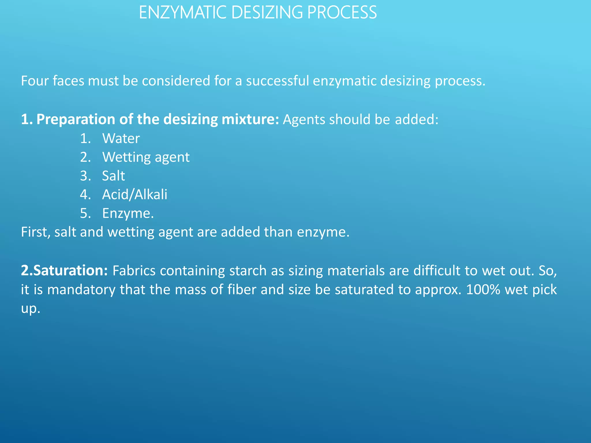 Presentation on Textile Desizing | PPTX