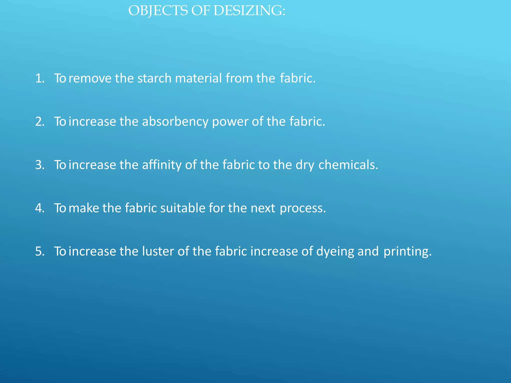 Presentation on Textile Desizing | PPTX