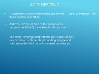 Presentation on Textile Desizing | PPTX