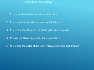 Presentation on Textile Desizing | PPTX