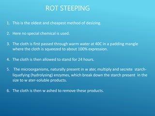Presentation on Textile Desizing | PPTX
