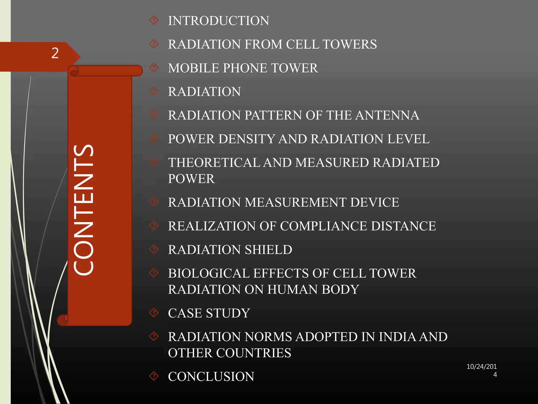 Radiation from the Mobile tower | PPTX