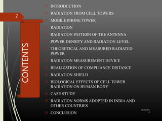 Radiation from the Mobile tower | PPTX