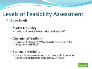 Feasibility Studies and Business Planning for Shared Use Kitchens | PPTX