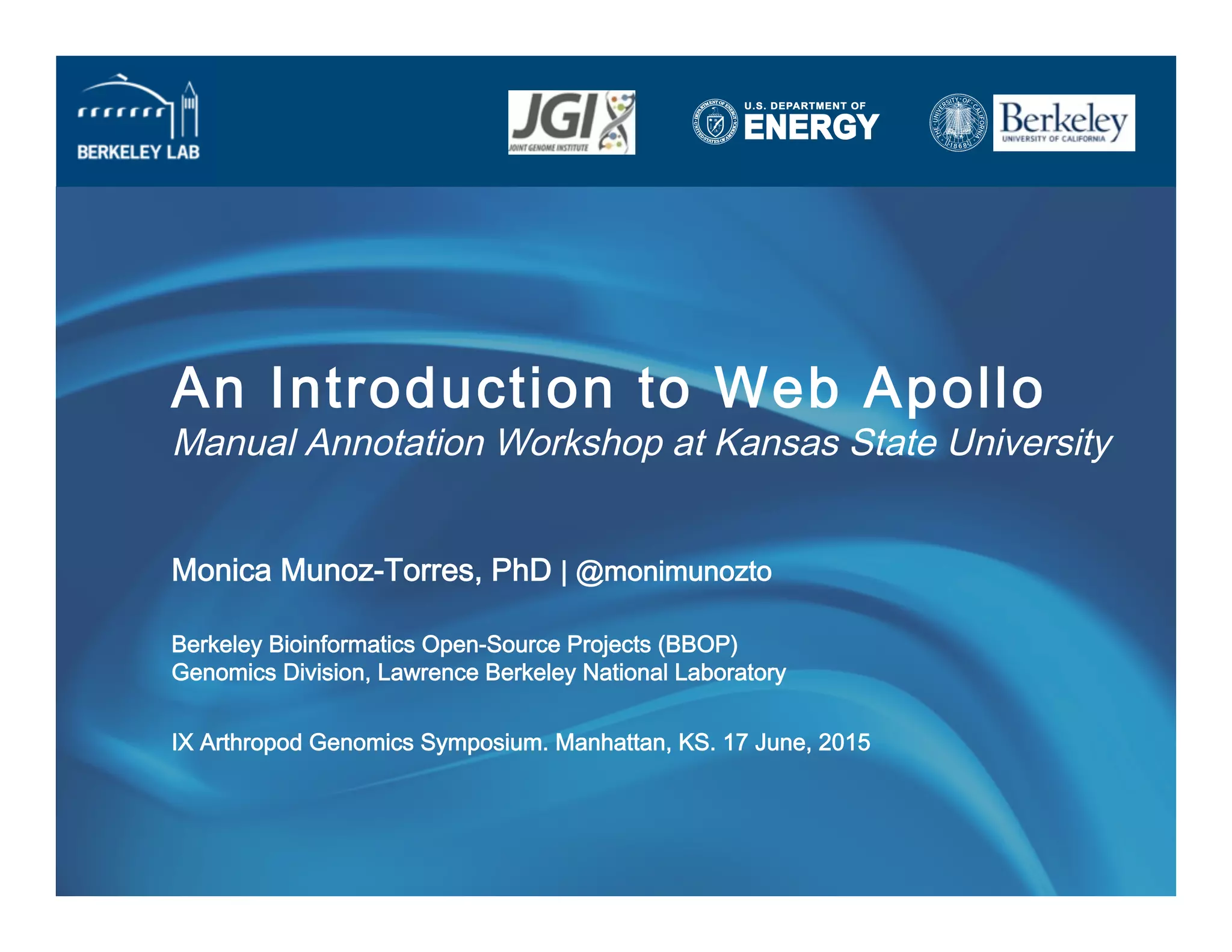 Apollo Workshop at KSU 2015 | PPT