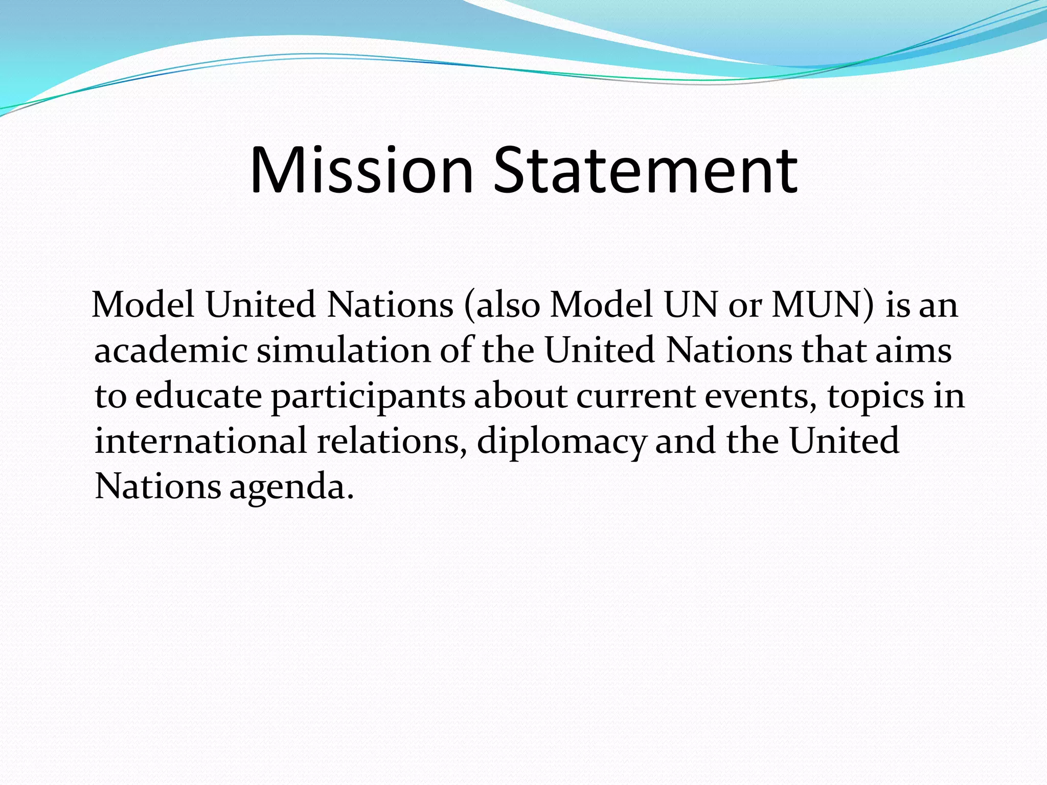 Mun presentation | PPTX