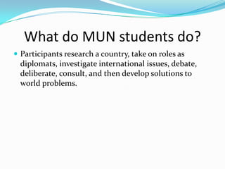 Mun presentation | PPTX