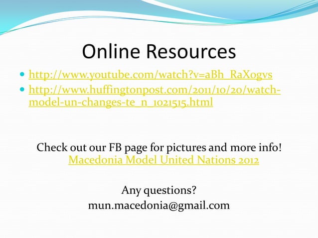 Mun presentation | PPTX